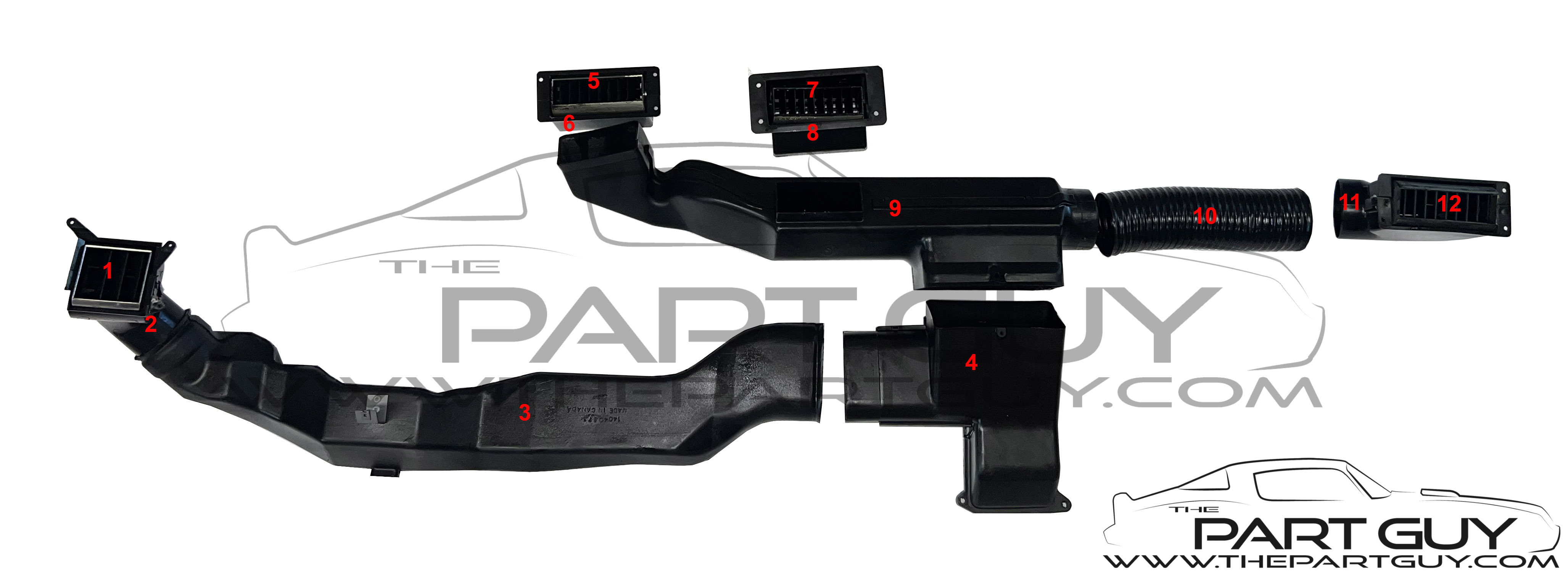 The Part Guy - Chevy/GMC Truck A/C & Heater Vents & Ducts